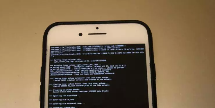 Mai sha'awar da aka ƙaddamar da Linux da iOS 13.3 akan iPhone 8