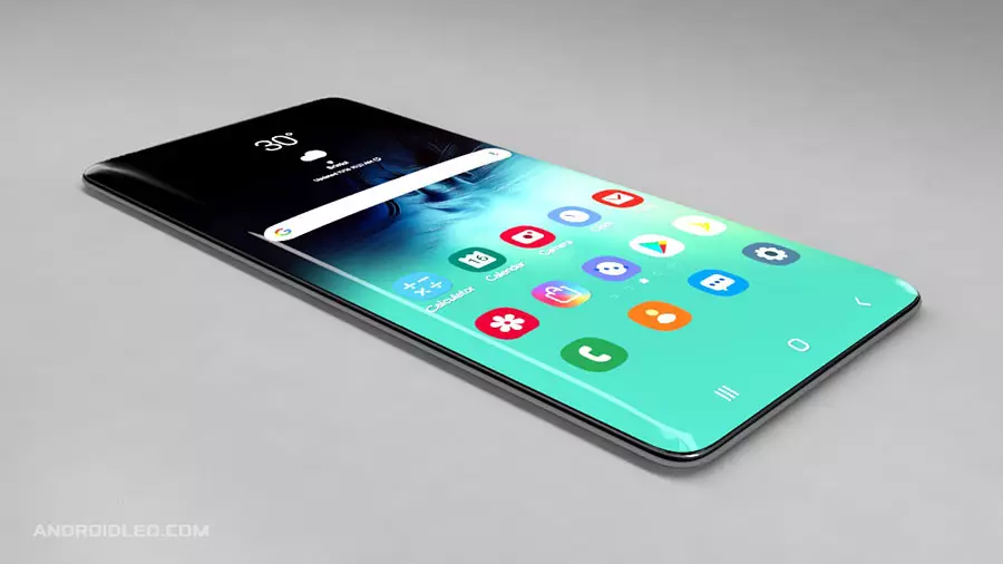 Galaxy S30 Sakerli kamerani va har tomondan egilgan displeyni oladi.
