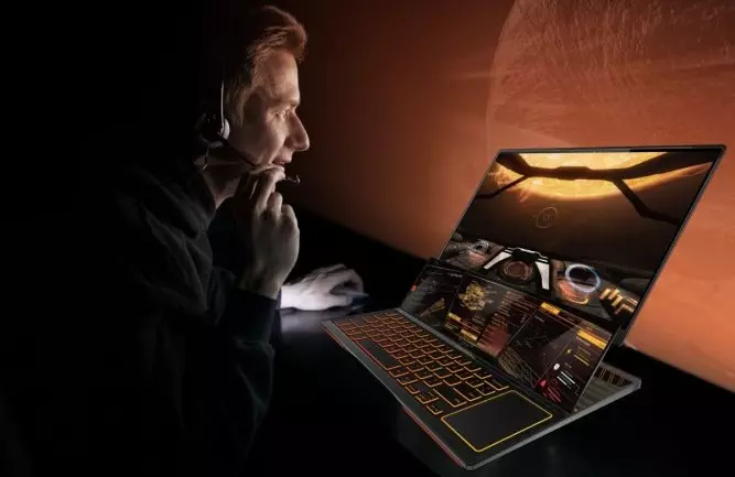 Compal Gemini - Laptop de juegos con pantalla adicional extendida