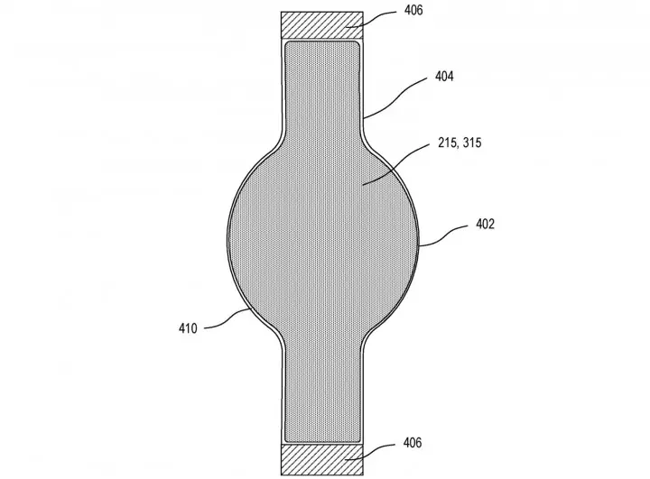 Apple patentas novan dezajnon por servo kun granda kurba ekrano 20927_3