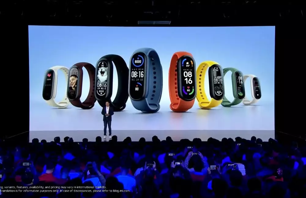 Xiaomi Mi Band 6 ditampilake resmi