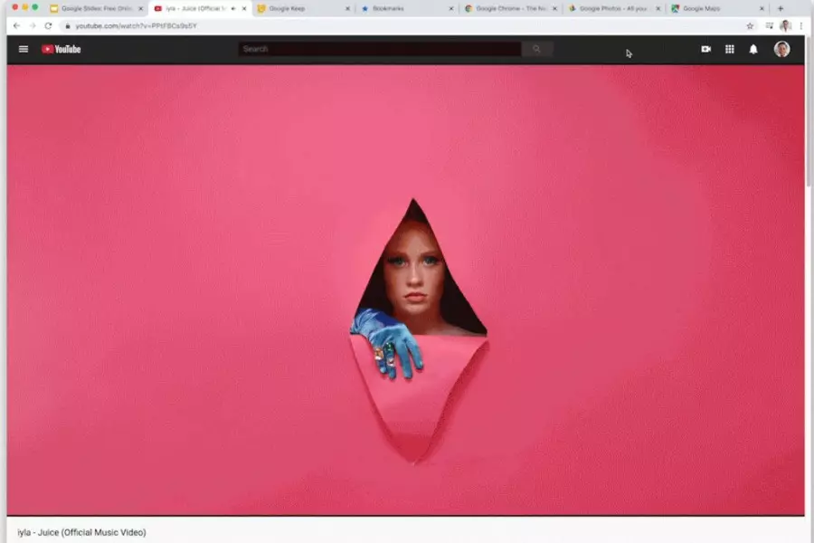 Google het bygevoeg aan die Chrome-blaaier Video- en Oudio-bestuursentrum