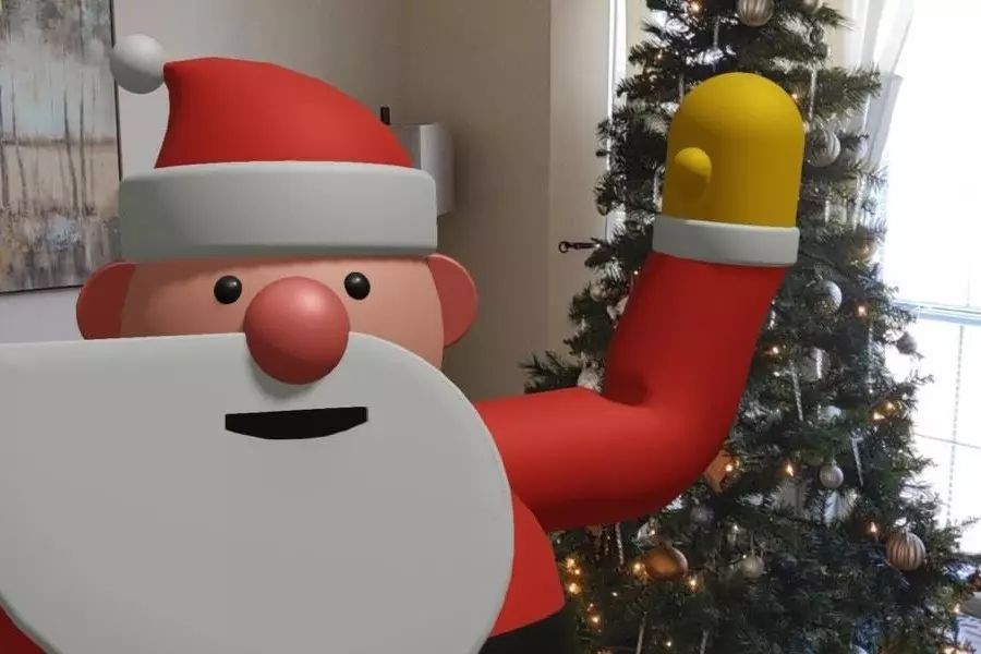 Google allows you to transfer Santa Claus to your home