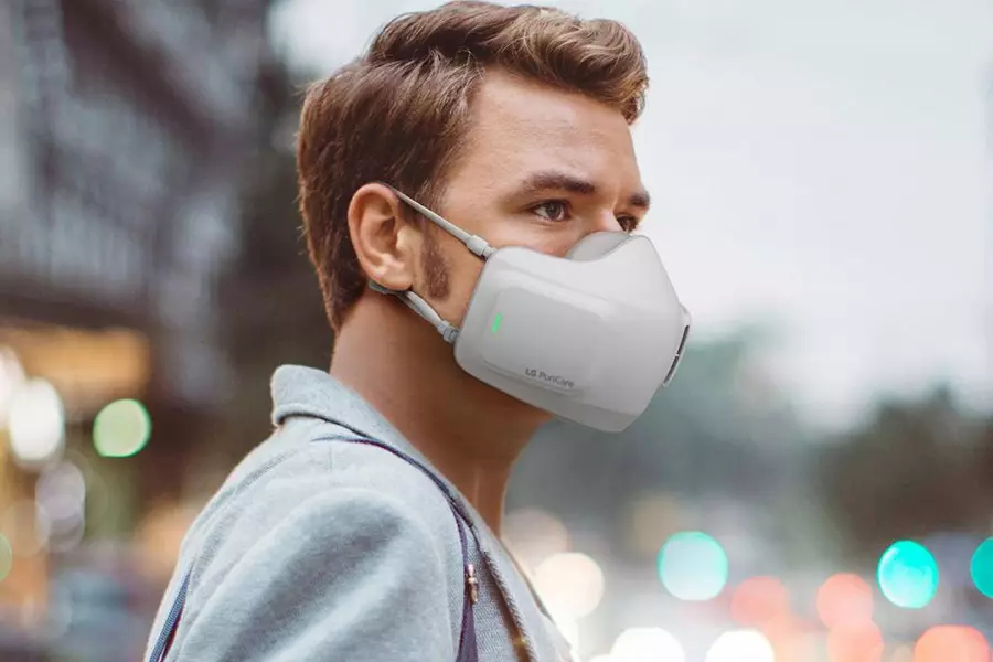 LG telah mengembangkan masker pembersih udara elektronik