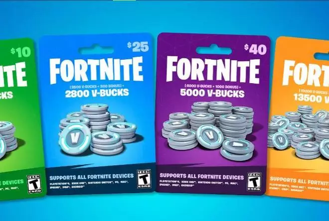 Investment yakagamuchira mamepu emuviri neB-Bucks for Fortnite