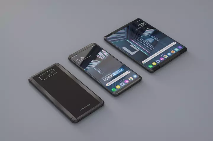 LG smartphone dengan layar peregangan muncul pada rendering 36848_4
