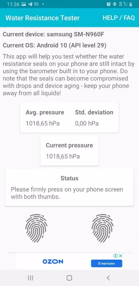 Πώς να ελέγξετε το αδιάβροχο smartphone Android στο σπίτι 65_2