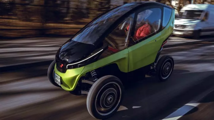 Triggo EV - miniatuurne elektriauto muutuva laiusega